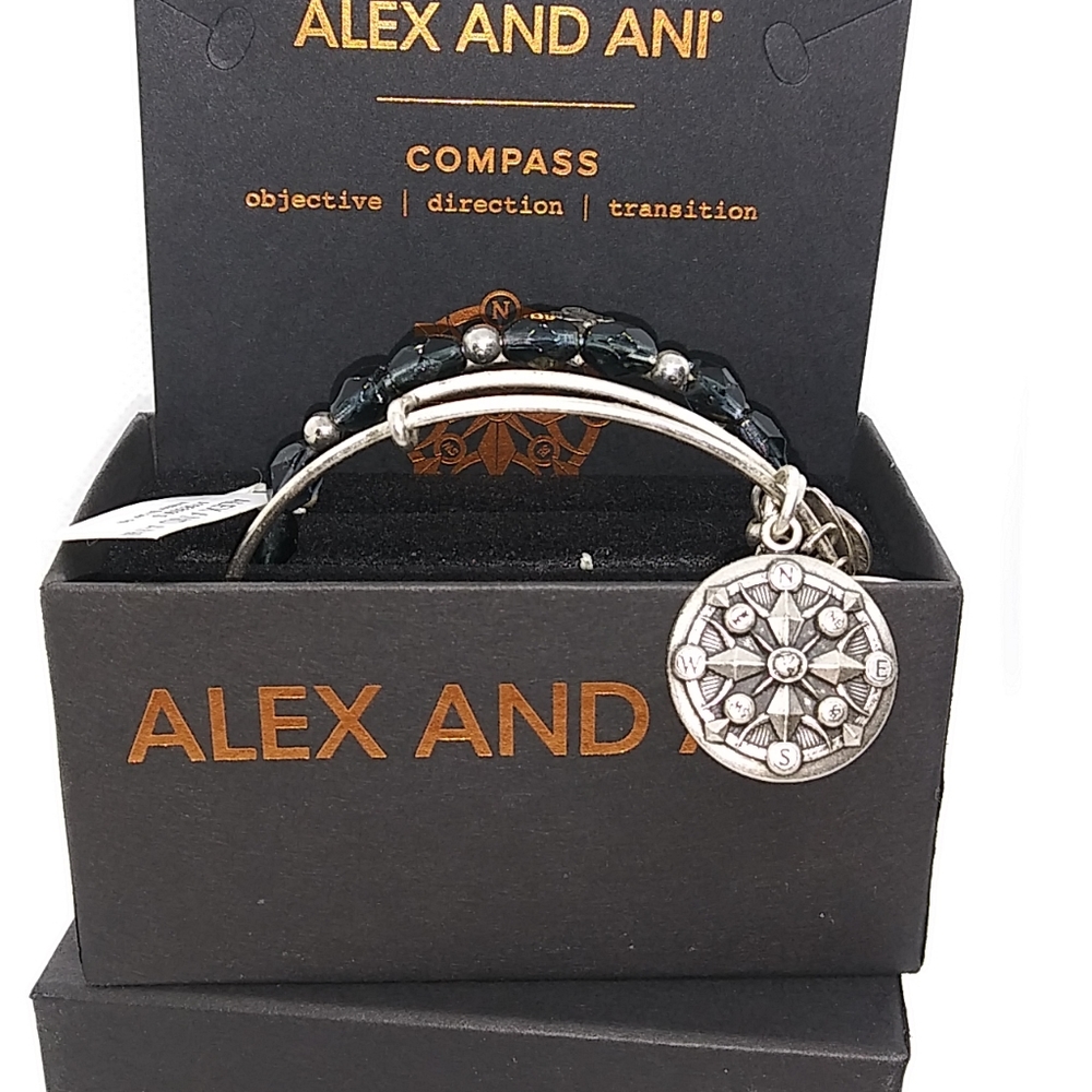 Alex And Ani Compass & Anchor Set - Gem
